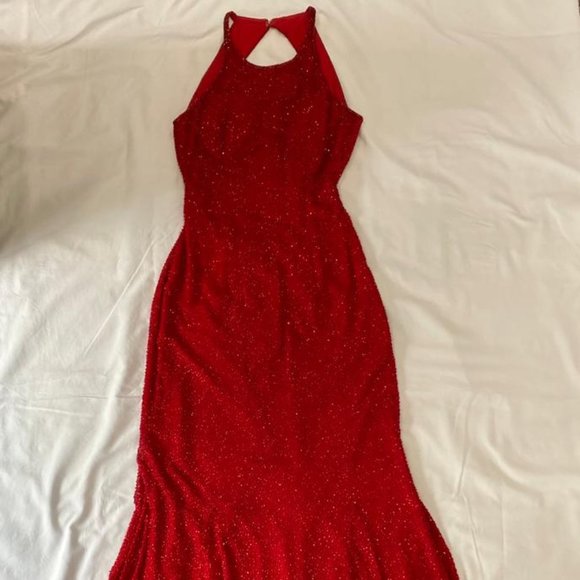 Cache | Dresses | Cache Red Evening Gown | Poshmark
